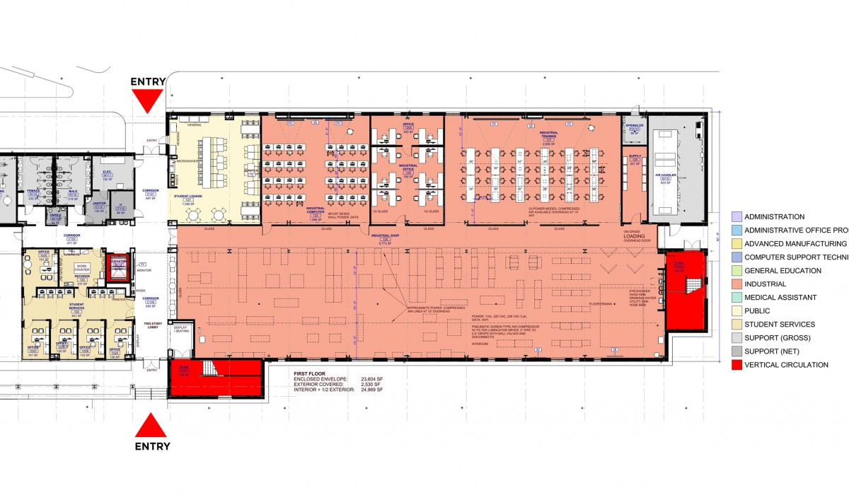 TCAT Chattanooga Advanced Manufacturing Building | BarberMcMurry Architects